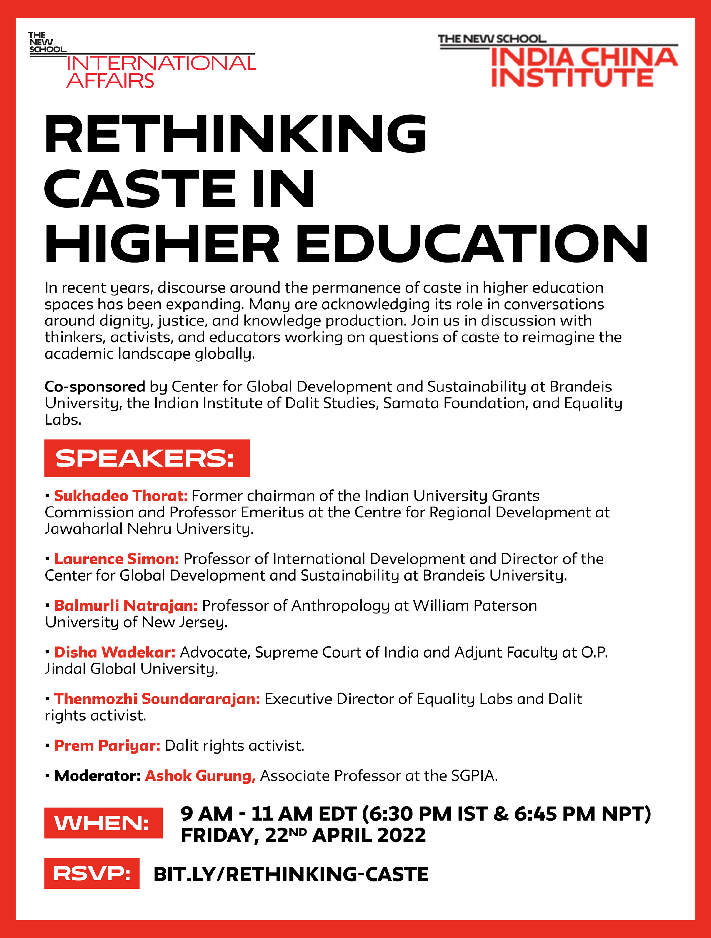 ONLINE Rethinking Caste In Higher Education