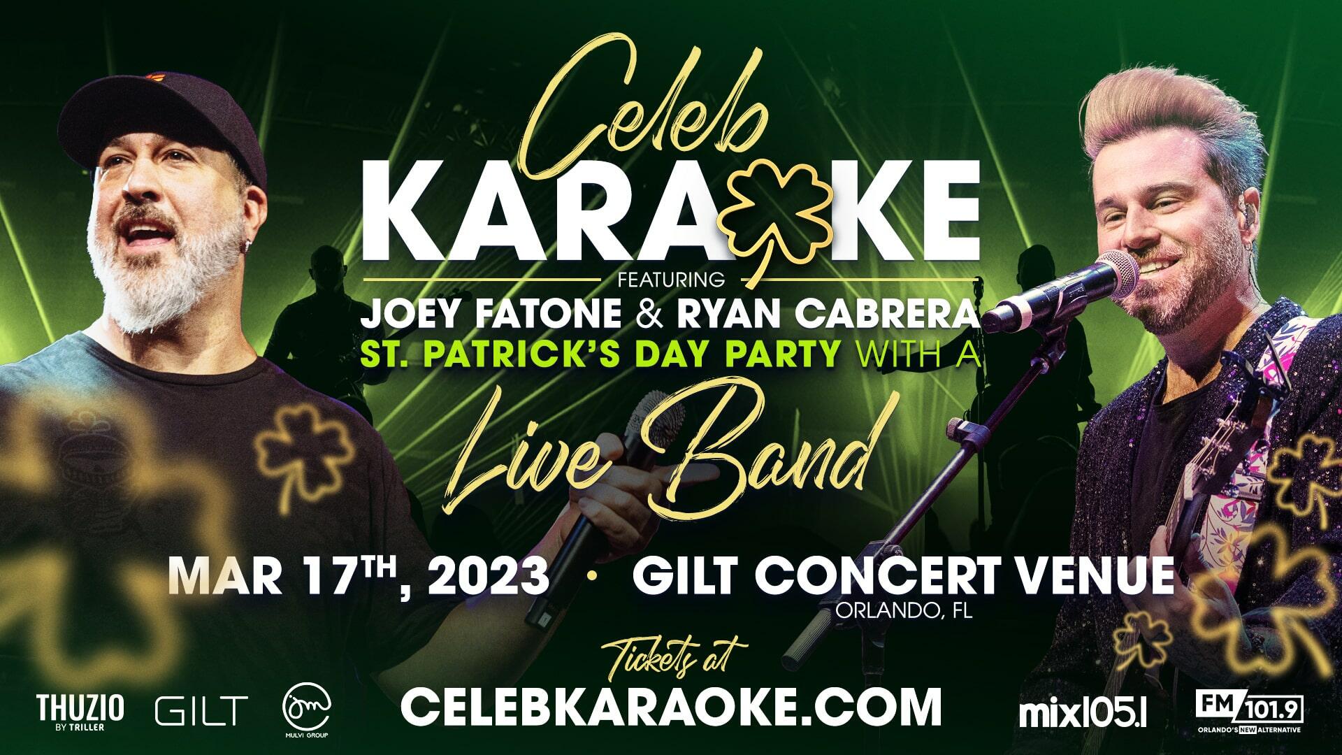 Celeb Kara00ke with Joey Fatone & Ryan Cabrera