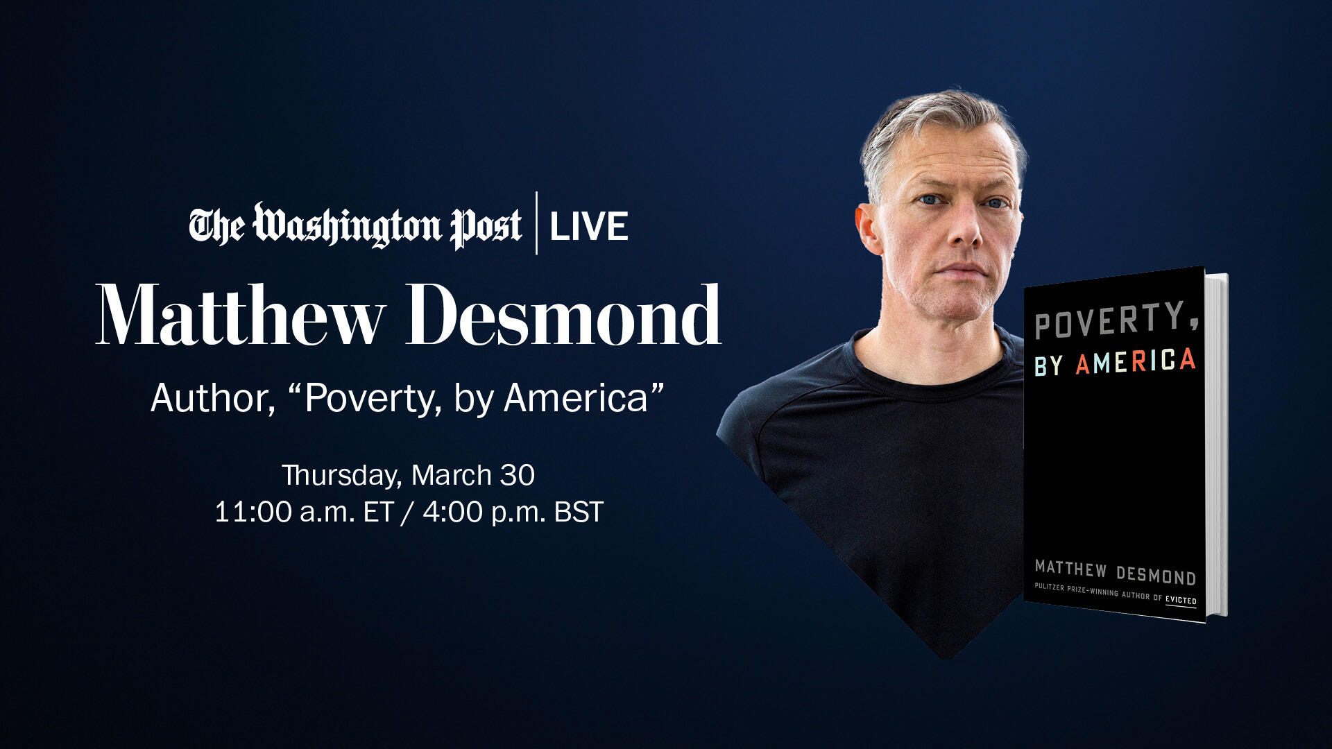 A Conversation with “Poverty, by America” Author Matthew Desmond