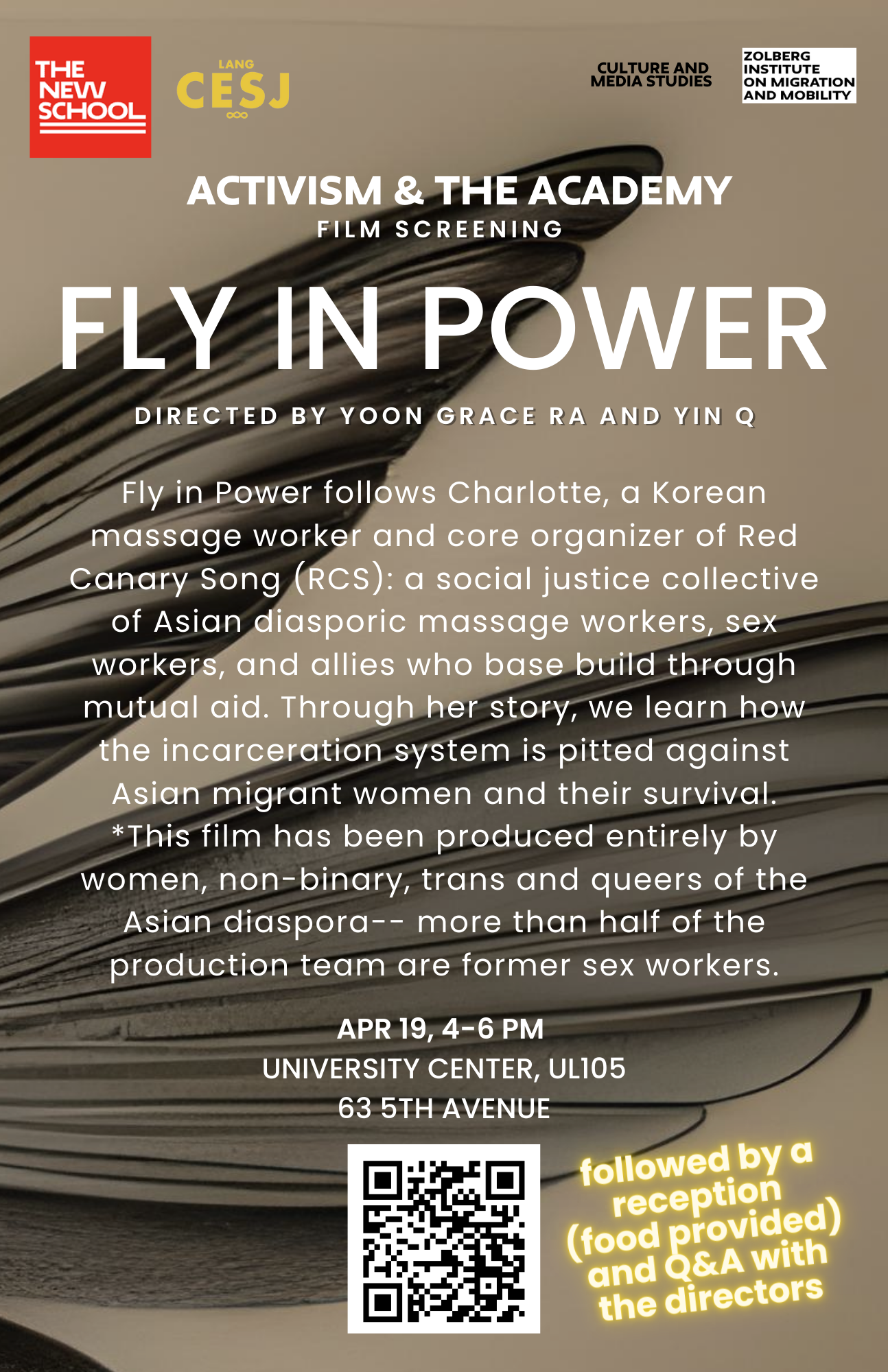 PAST EVENT | Activism & the Academy - Fly in Power, Film Screening (4/19)
