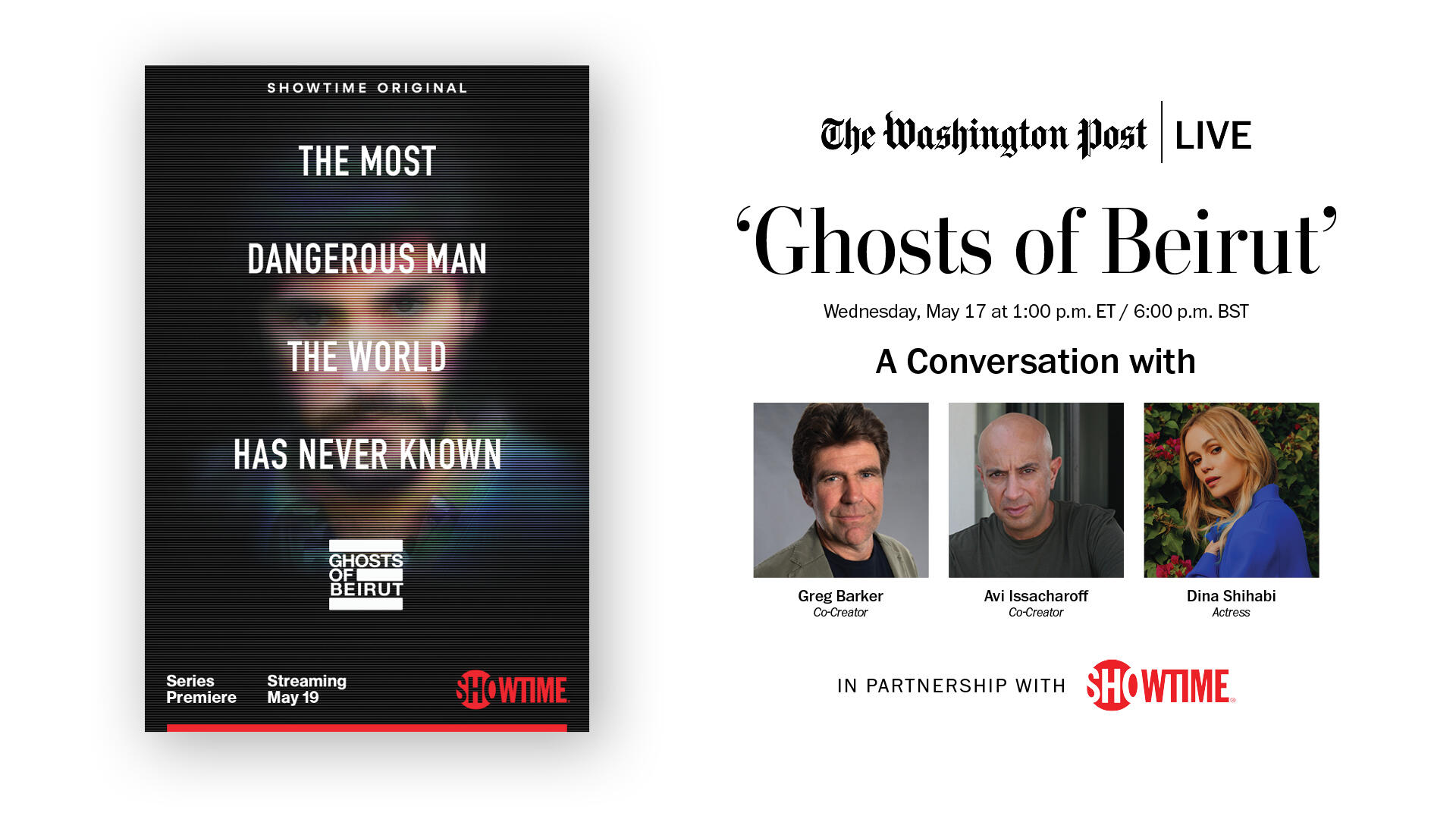 ‘Ghosts of Beirut’ A Conversation with Dina Shihabi, Avi Issacharoff & Greg Barker