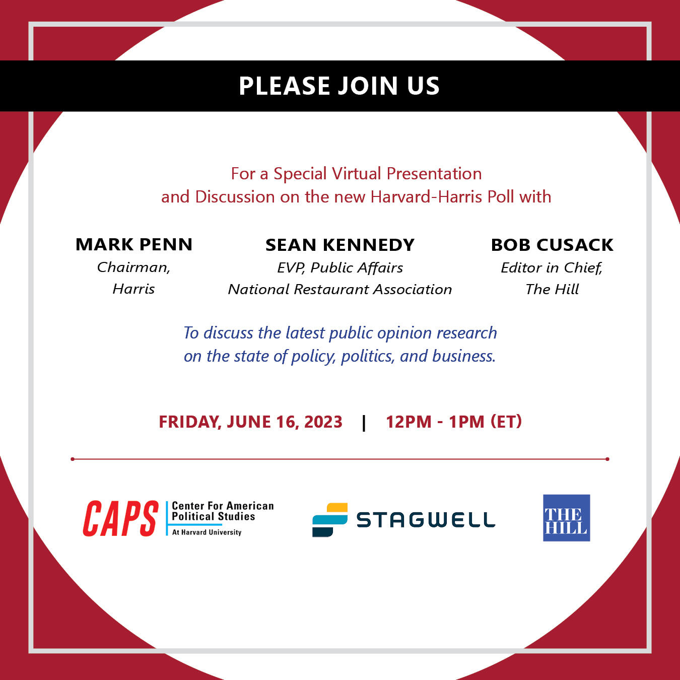 Harvard CAPS / Harris Poll Release - June 2023