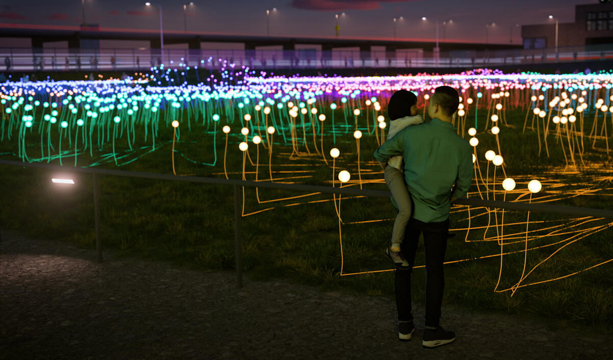 Field of Light at Freedom Plaza