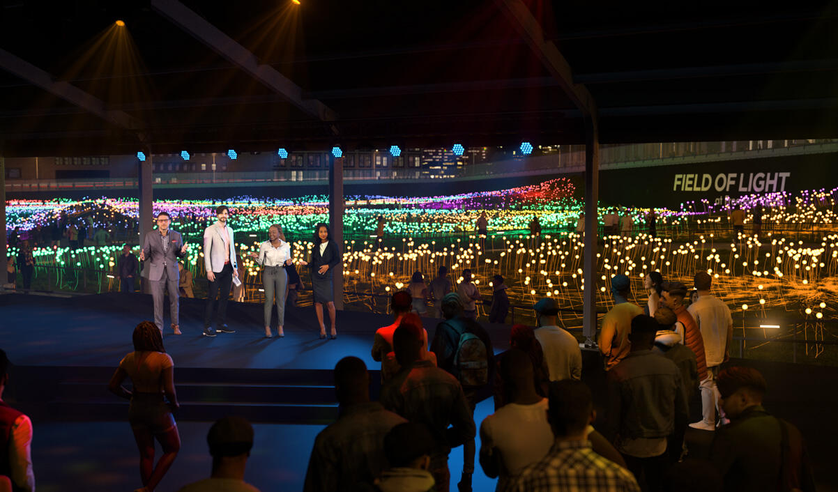 Field of Light at Freedom Plaza