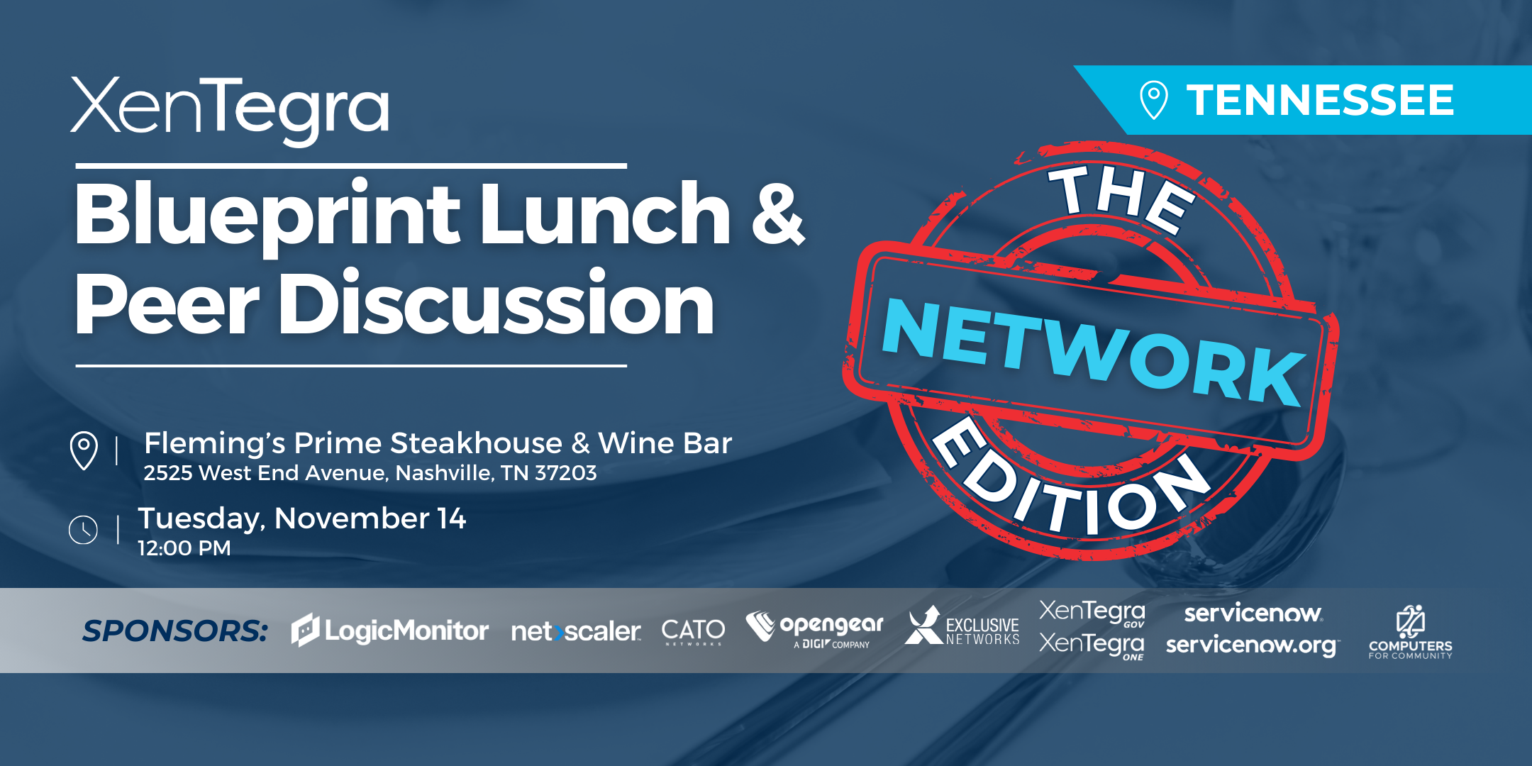 Blueprint Lunch & Peer Discussion - The Network Edition