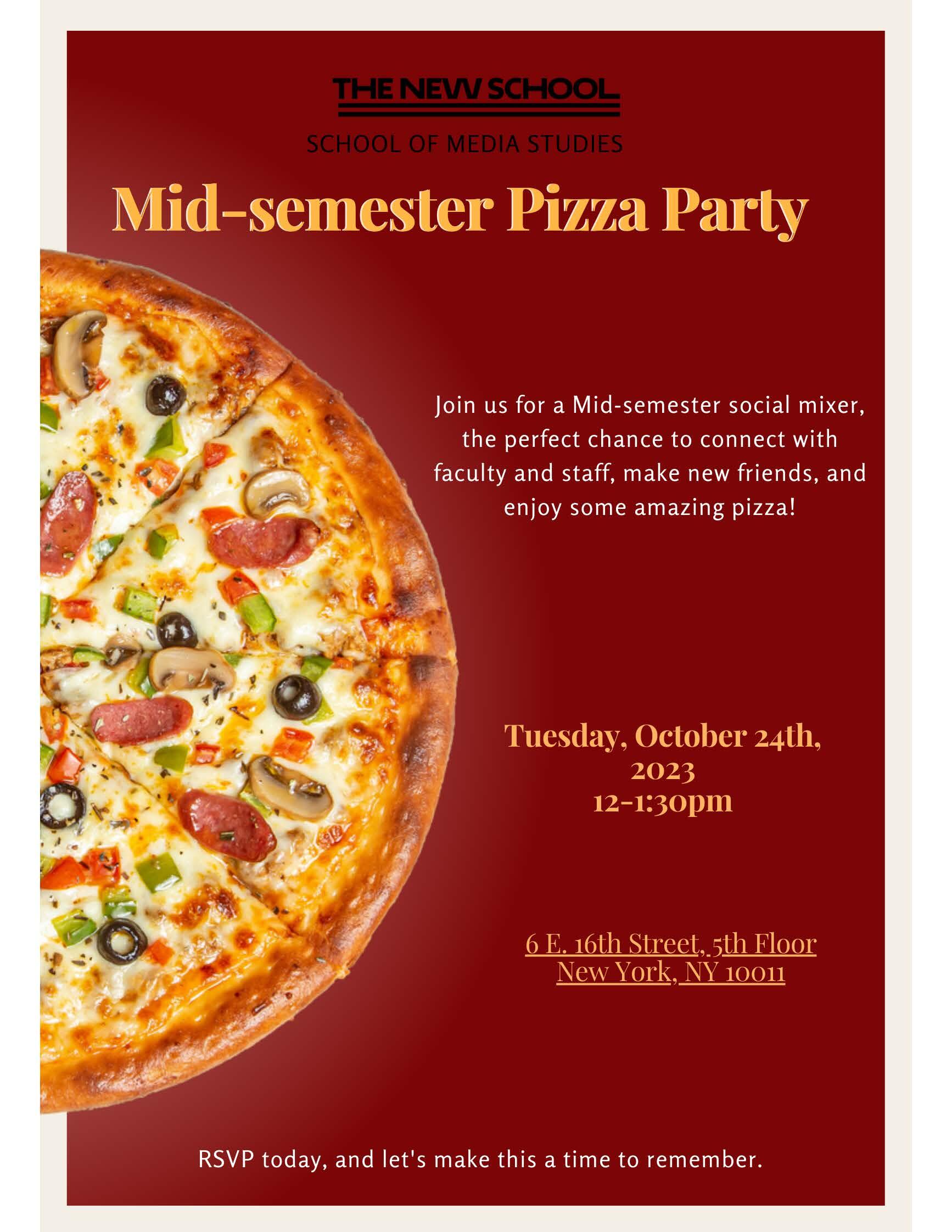 SMS Student Affairs Mid-Semester Pizza Party