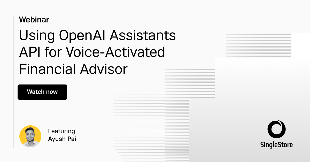 Using OpenAI Assistants API for Voice-Activated Financial Advisor
