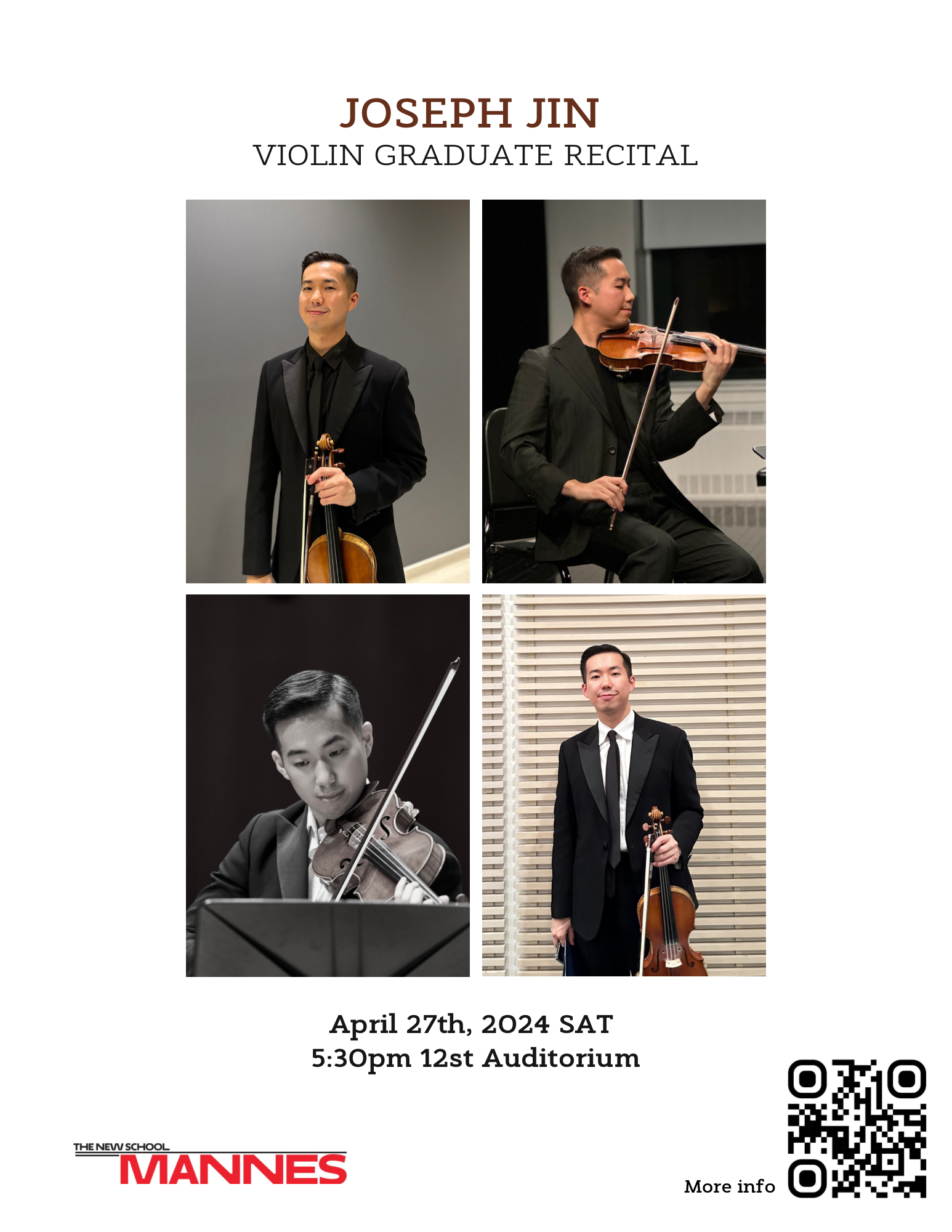 Joseph Jin, MM Violin