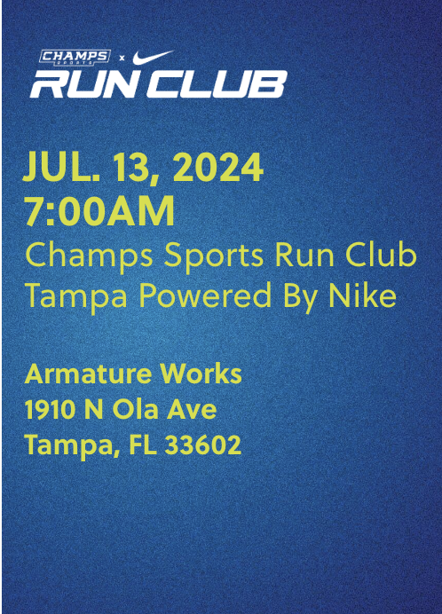 Champs Sports Run Club Tampa powered by Nike