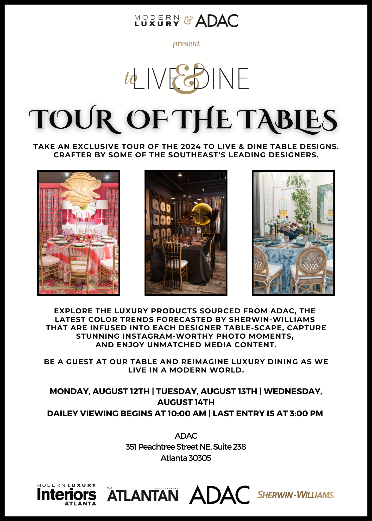 Tour of the Tables