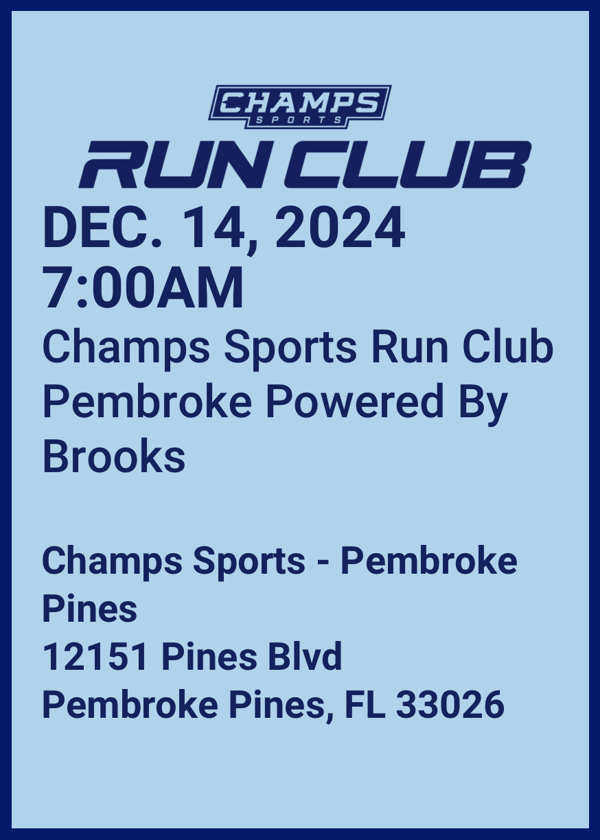 Champs Sports Run Club Pembroke powered by Brooks